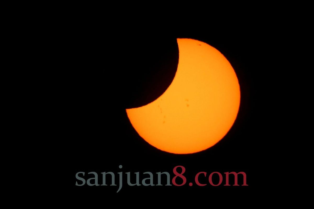 Así se vio el eclipse anular en San Juan