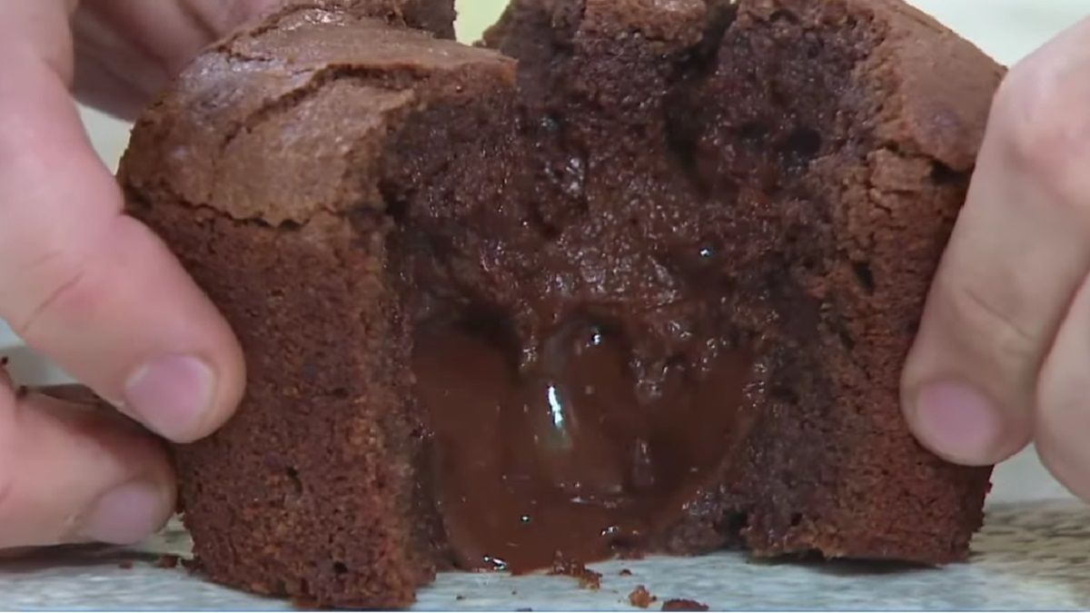 Receta del volcán de chocolate para los enamorados