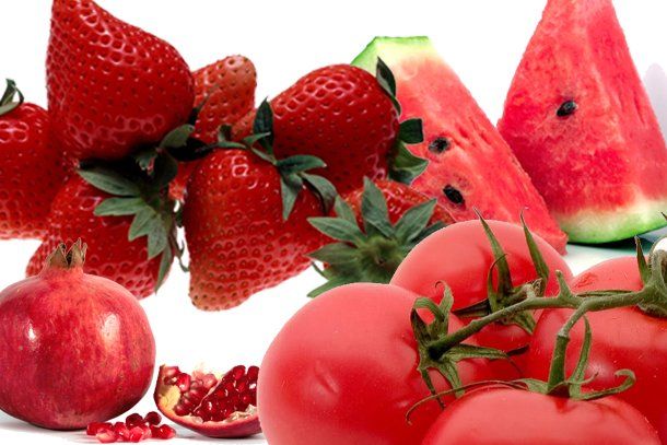 Cinco alimentos rojos saludables