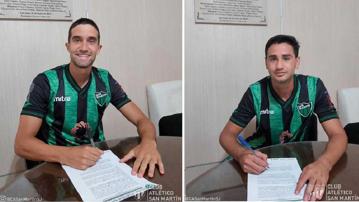 San Martín oficializó la llegada de otros dos refuerzos
