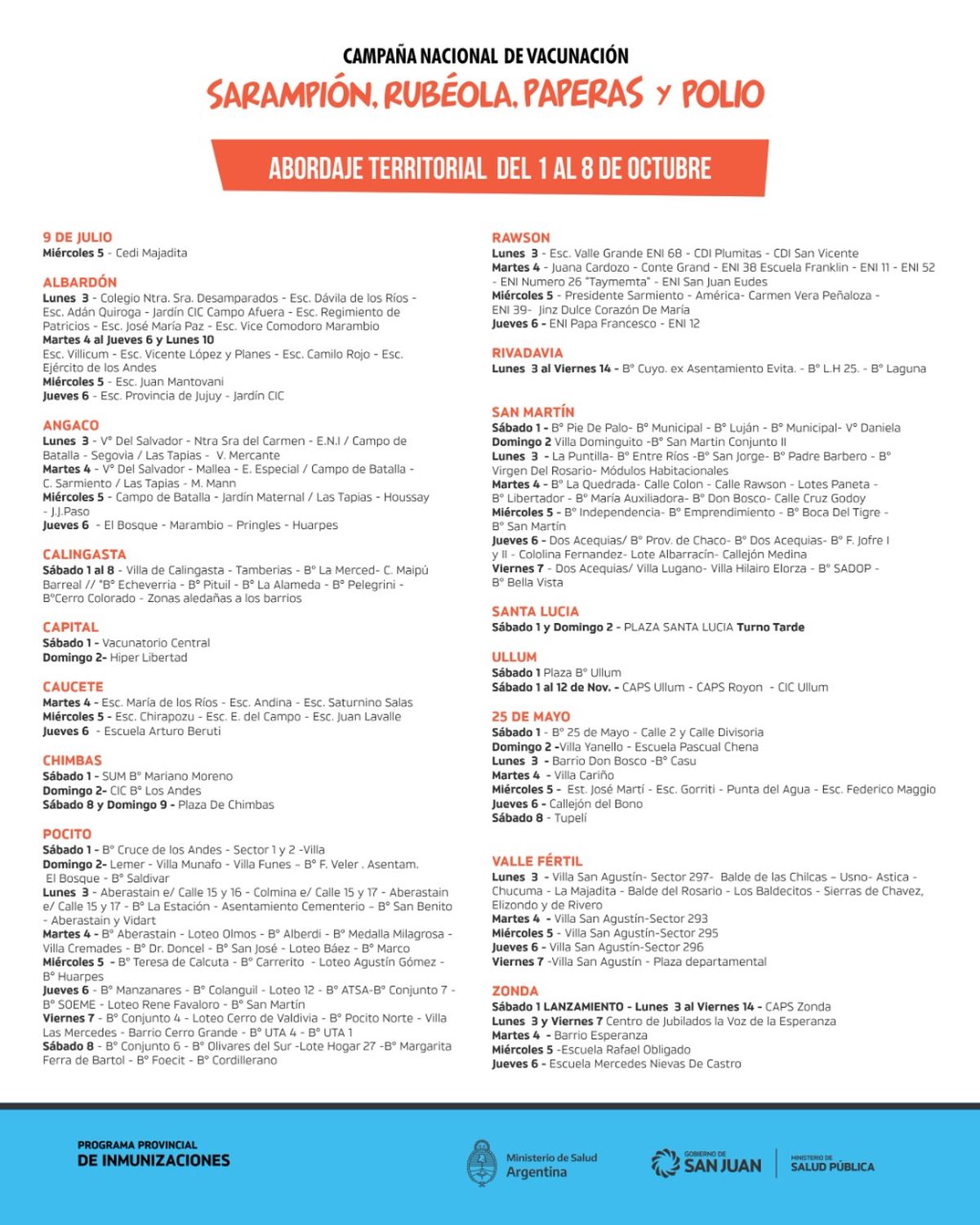 Arrancó la vacunación contra el sarampión para 47 mil niños