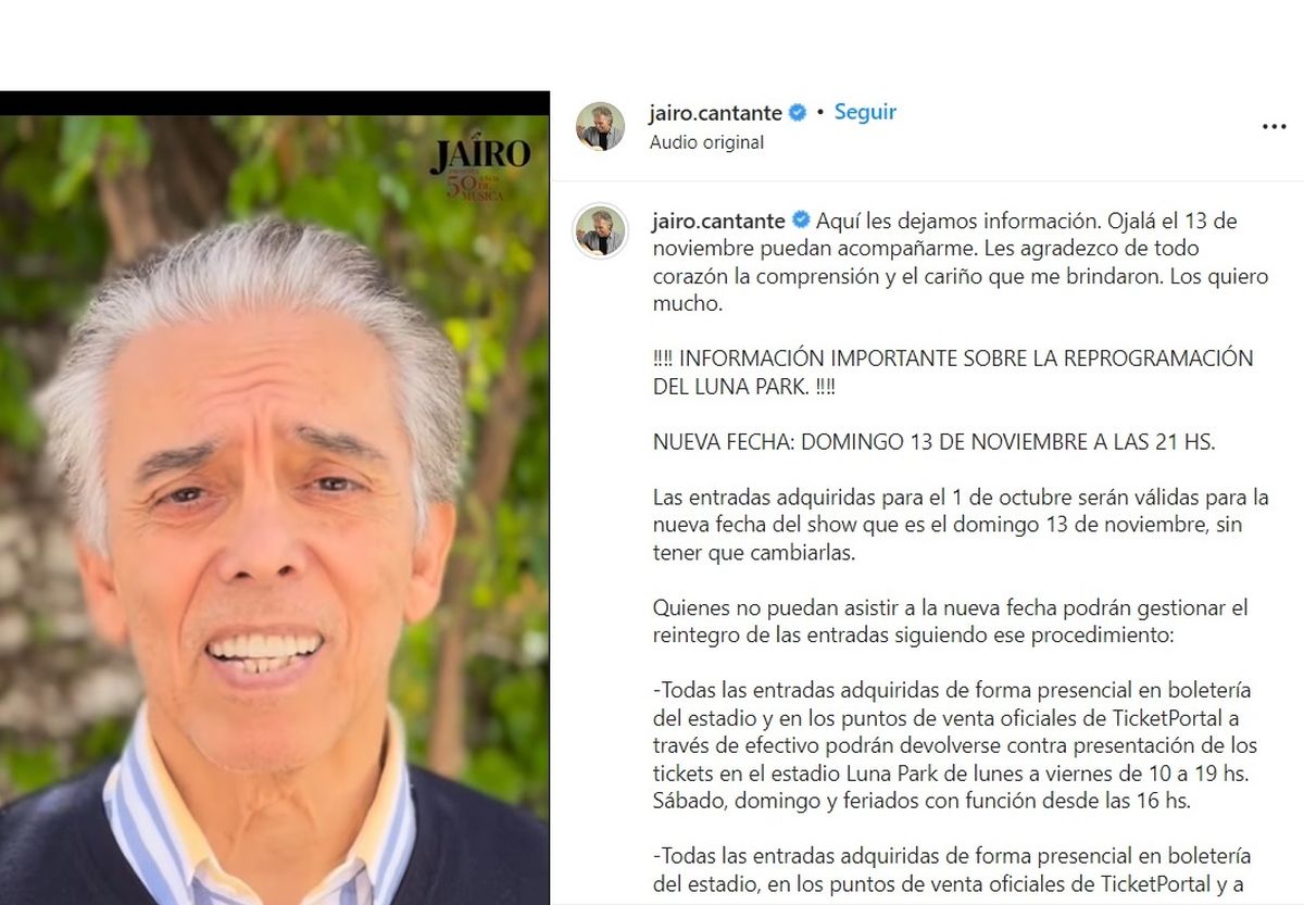Entre lágrimas, Jairo dio una triste noticia a sus fanáticos