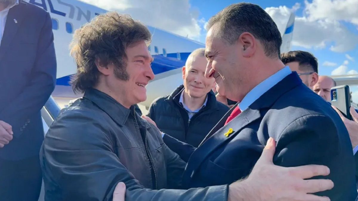 El presidente Javier Milei llegó a Israel e inició su gira