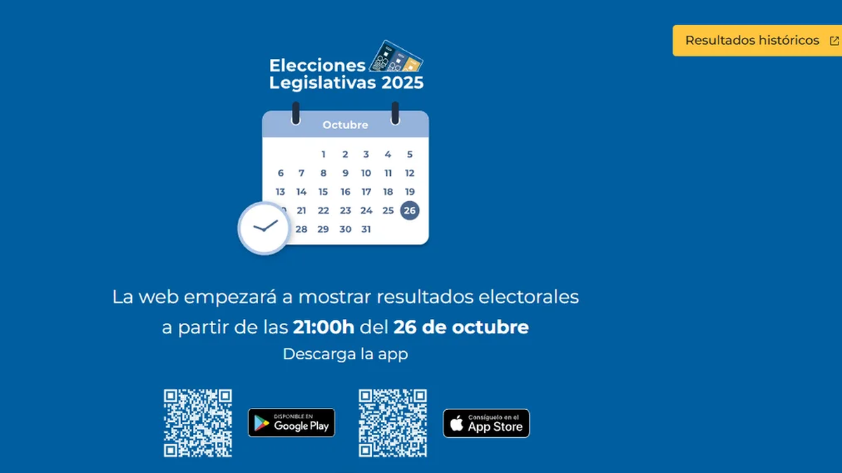 Elecciones 2025: cuál es el sitio oficial para ver los resultados en vivo