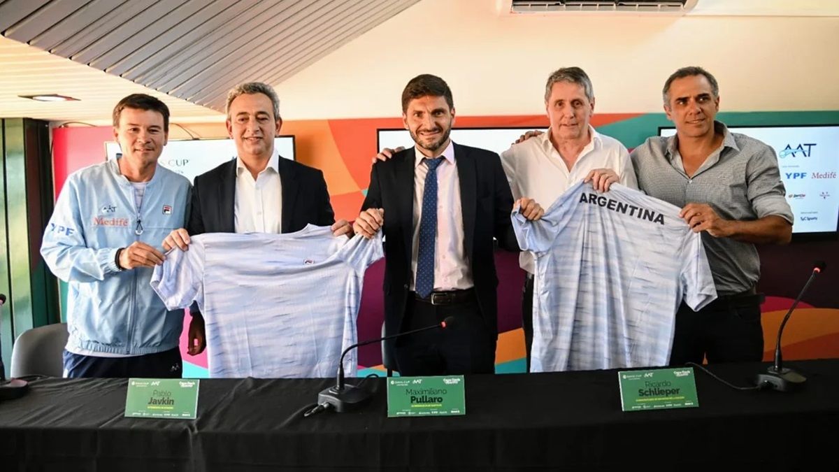 Guillermo Coria presentó la Copa Davis en Rosario