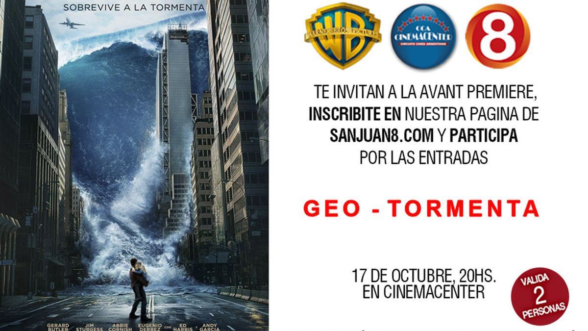 Estos son los ganadores de las entradas para ver Geo-Tormenta
