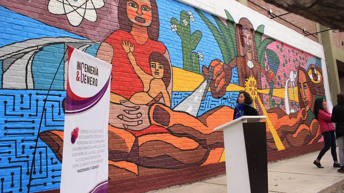 Día de la Ingeniería: presentaron el mural Mujeres y Ciencia
