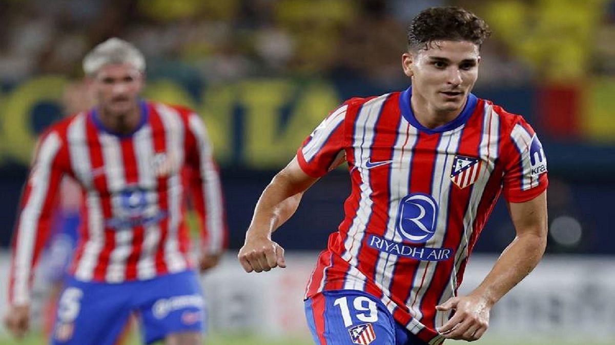 Cómo le fue a Julián Álvarez en su debut en el Atlético de Madrid