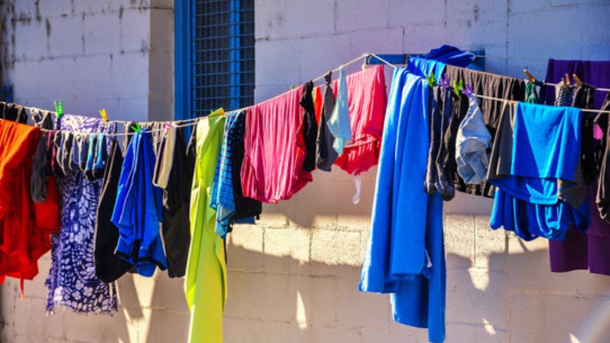 Lo atraparon infraganti robando la ropa que estaba tendida en la soga