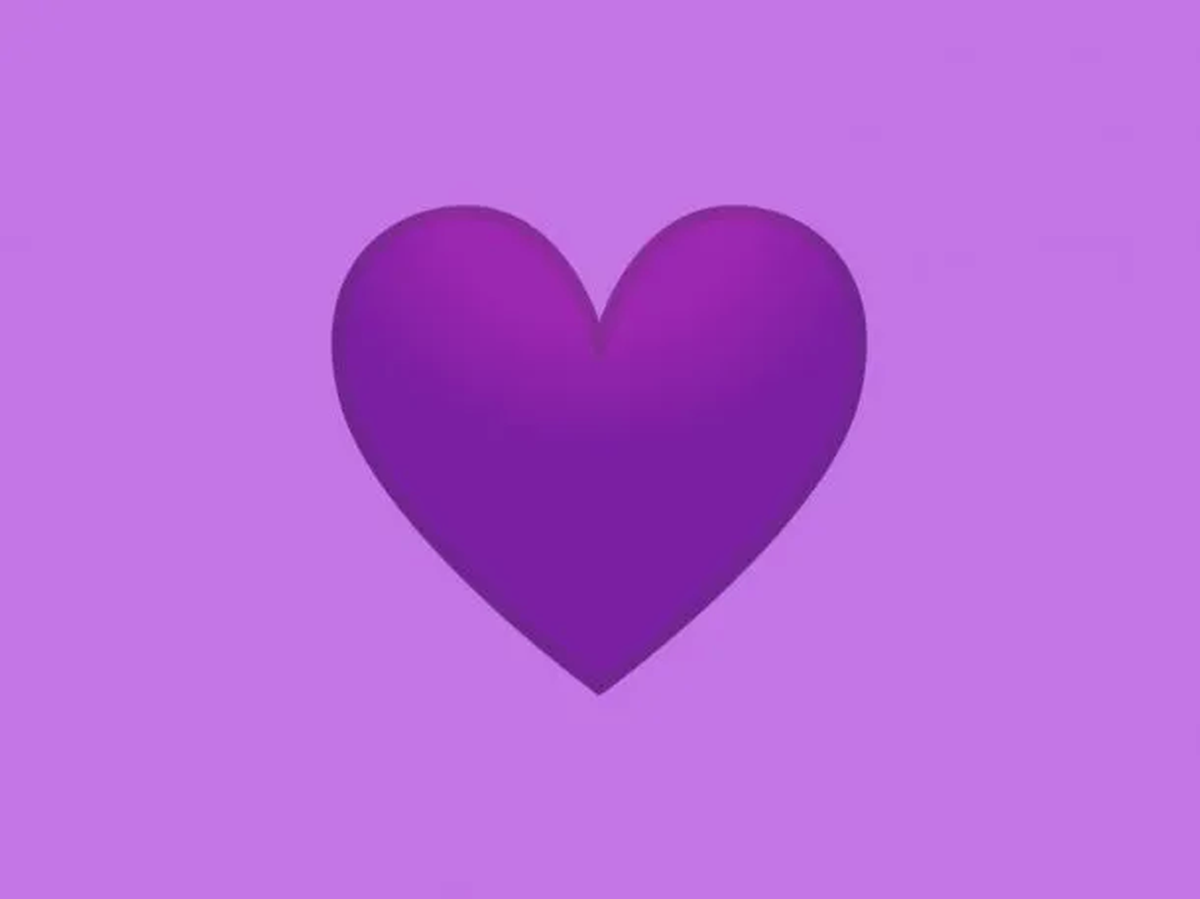 Qué significa el corazón violeta en WhatsApp
