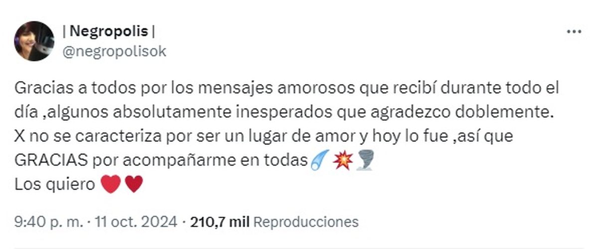 Elizabeth Vernaci publicó un emotivo mensaje tras revelar su problema ...