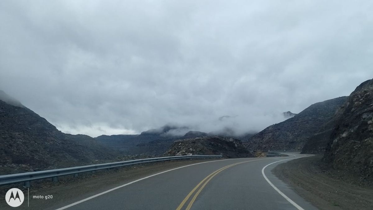 Hasta las 20:30, todas las rutas nacionales estaban transitables