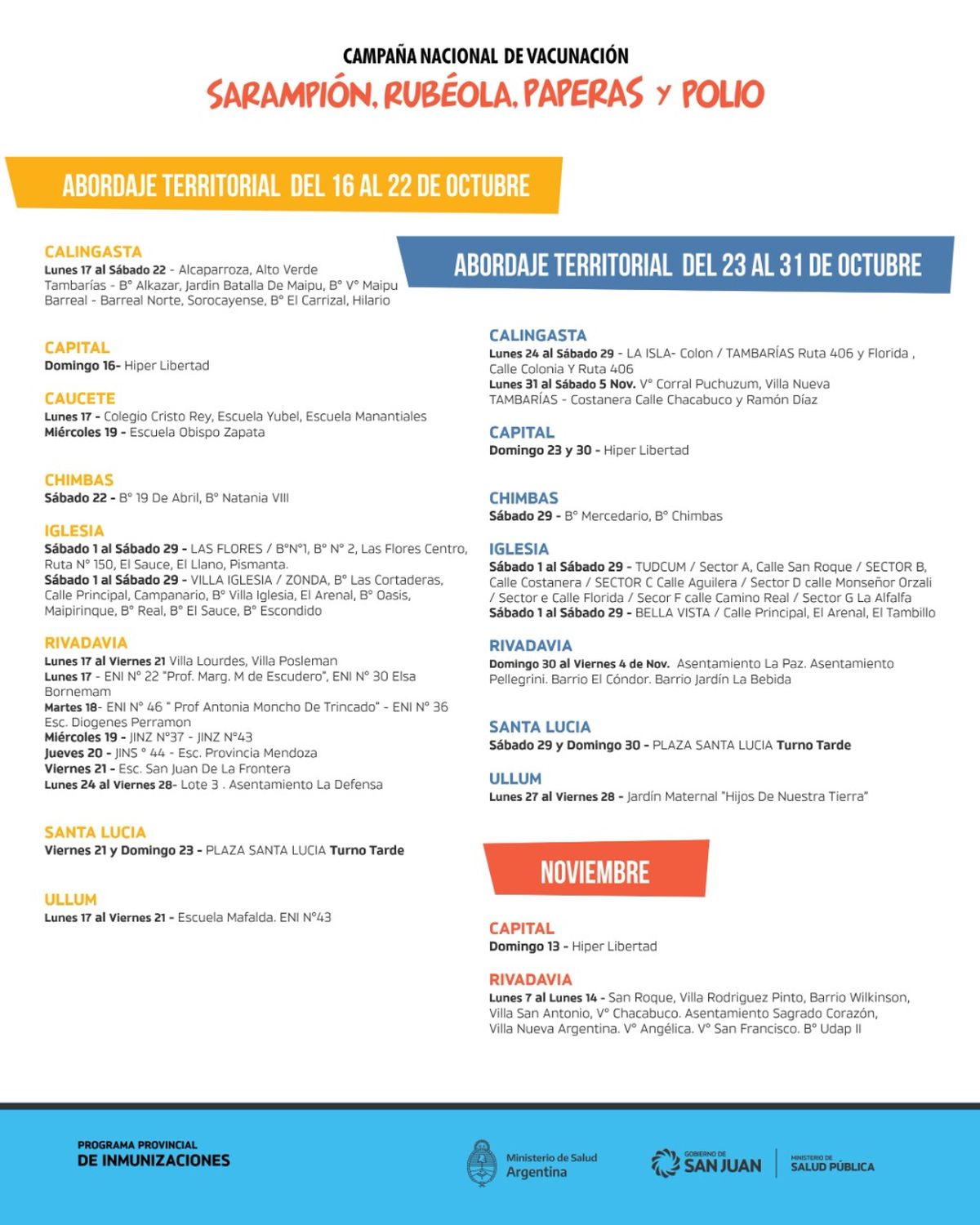 Arrancó la vacunación contra el sarampión para 47 mil niños