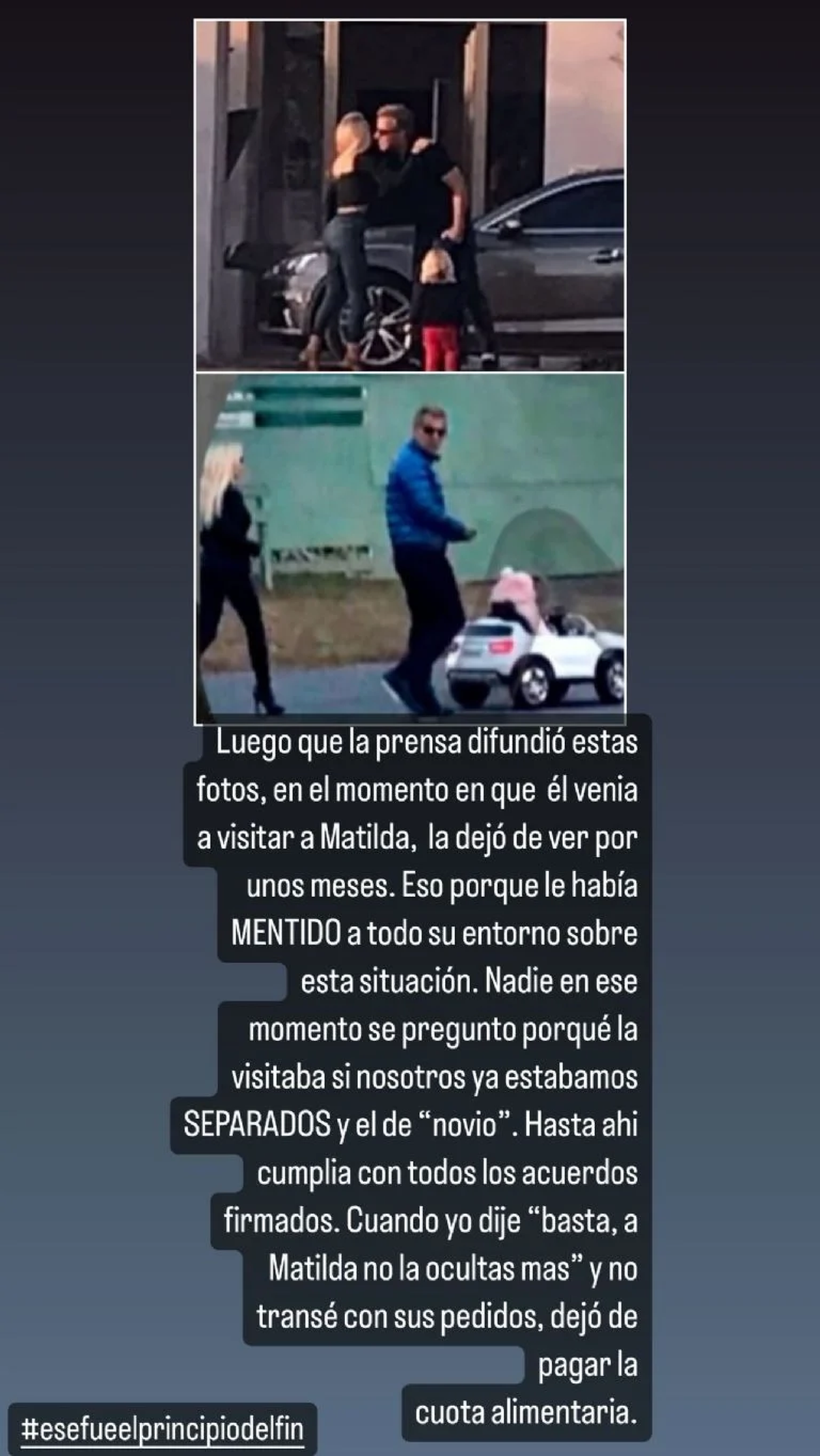 La foto que rompió la relación de Luciana Salazar y Redrado