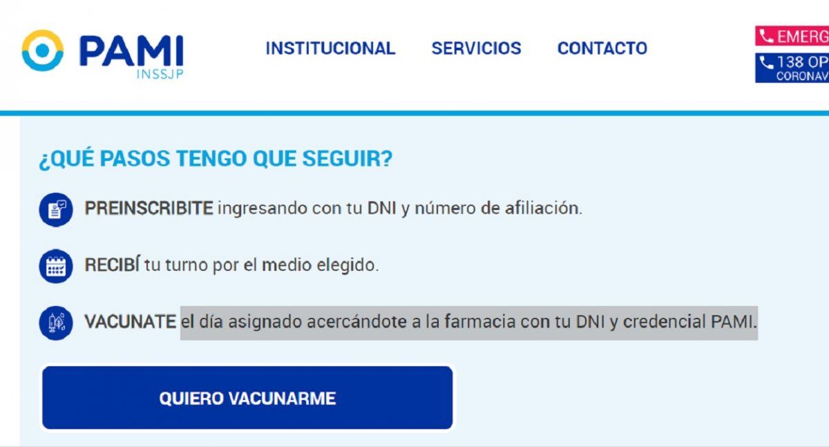 Vacunación Antigripal Los Afiliados En Pami Deben Preinscribirse Para