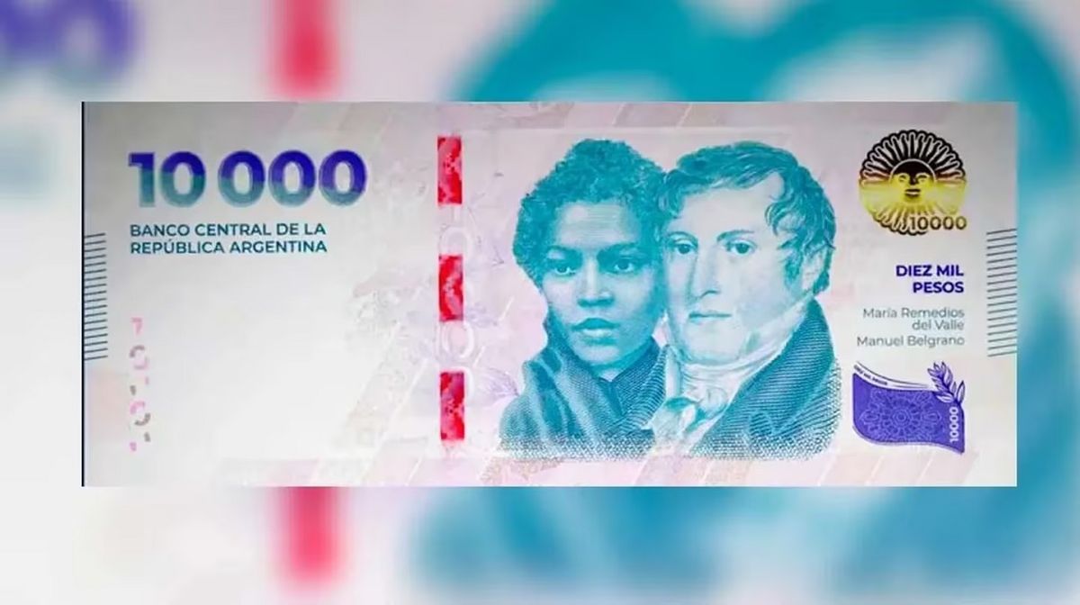 Ya se encuentra en circulación el billete de 10 mil pesos