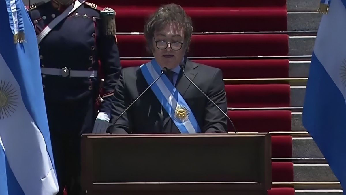 Las frases más fuertes de Milei en su primer discurso como presidente